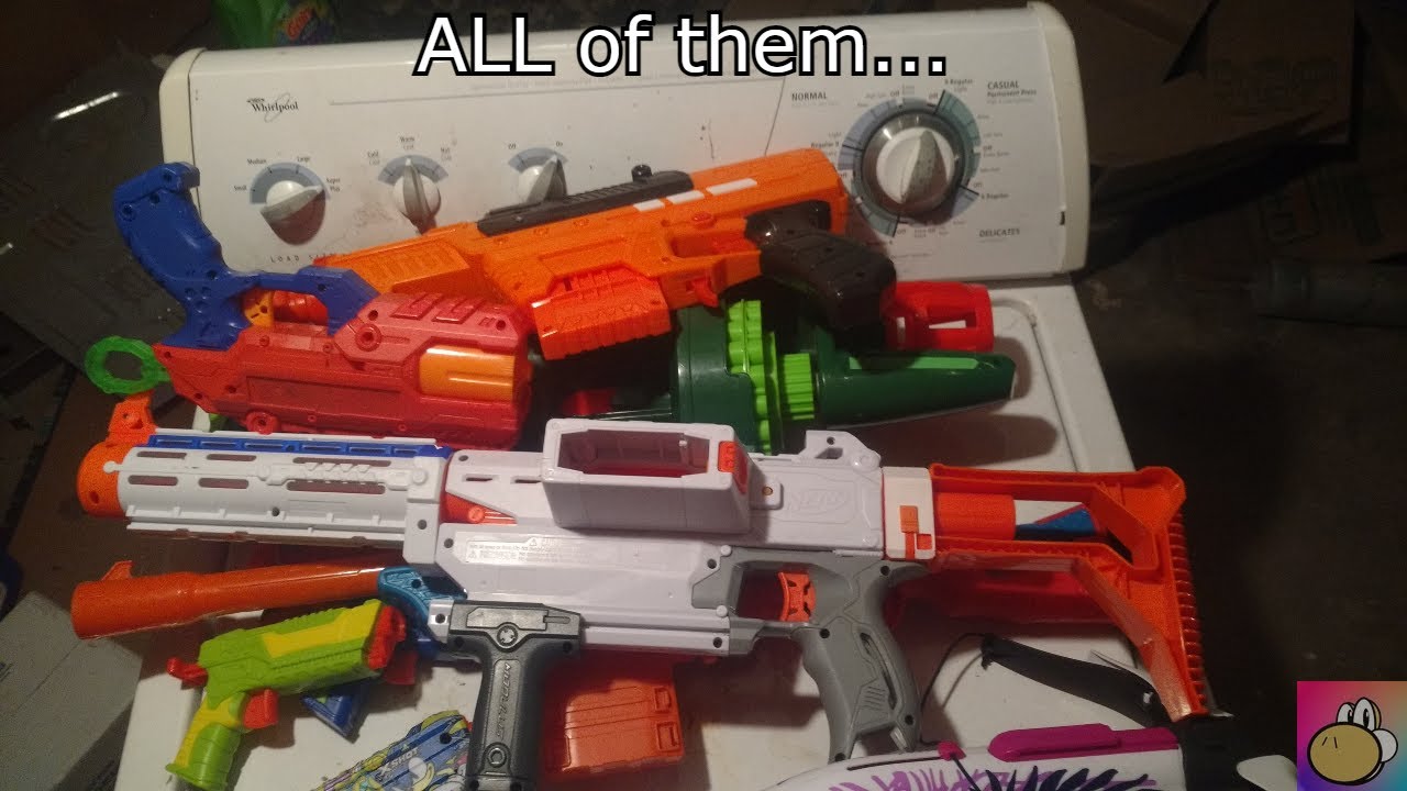 Reloading All my Nerf Guns - YouTube