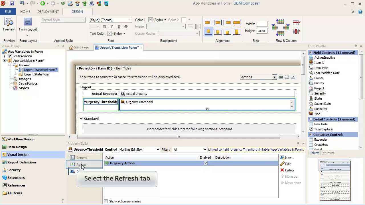 SBM 11 Application Variables in Forms - YouTube