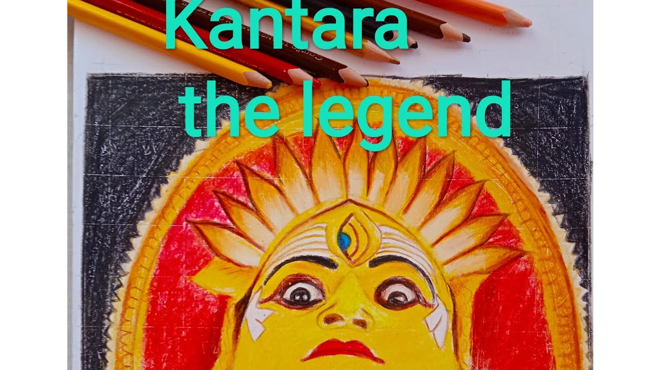 Kantara the legend || pencil colour drawing || Art || Jyoti's Broadcast ...