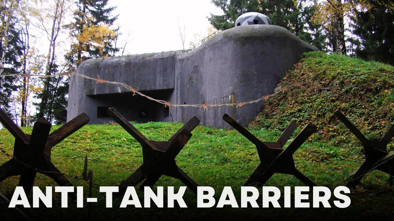 New anti-tank barriers on the border with Kaliningrad - YouTube