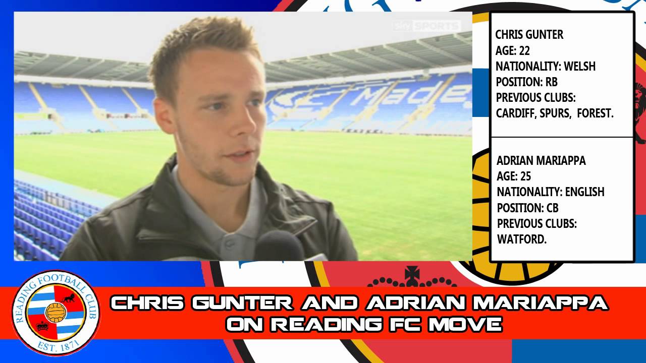Chris Gunter and Adrian Mariappa on Reading FC move - YouTube