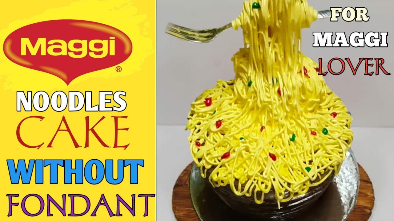 Maggi Theme Cake | Anti Gravity Theme Cake | Vanilla Sponge Cake - YouTube