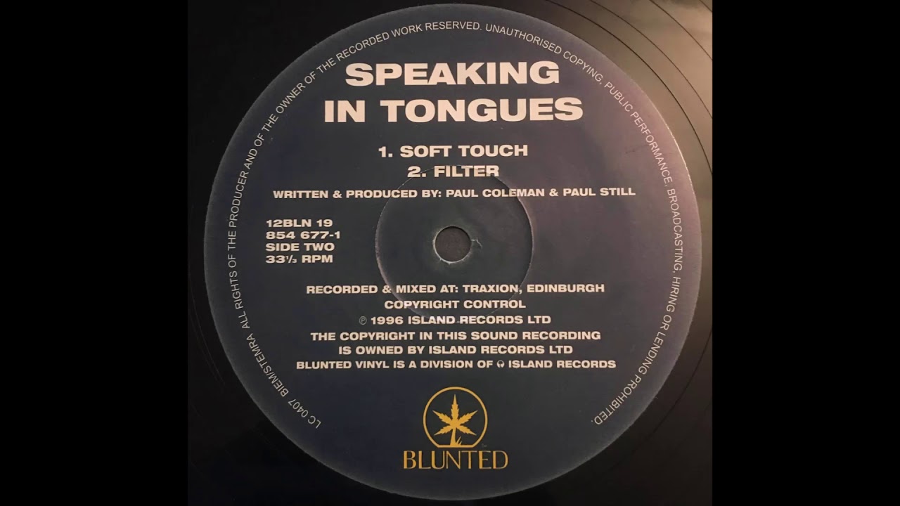 Speaking In Tongues - Soft Touch/Filter - YouTube