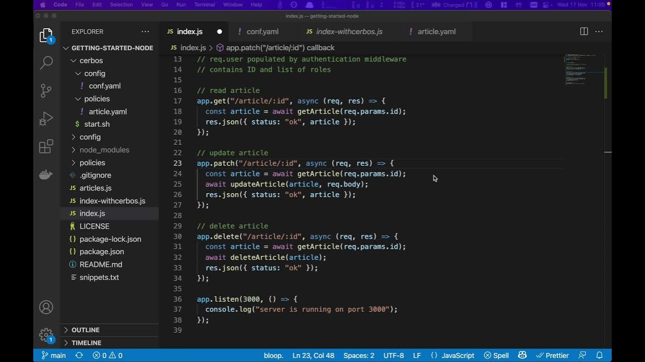 Add Cerbos Authorization to a Node.js Application - YouTube