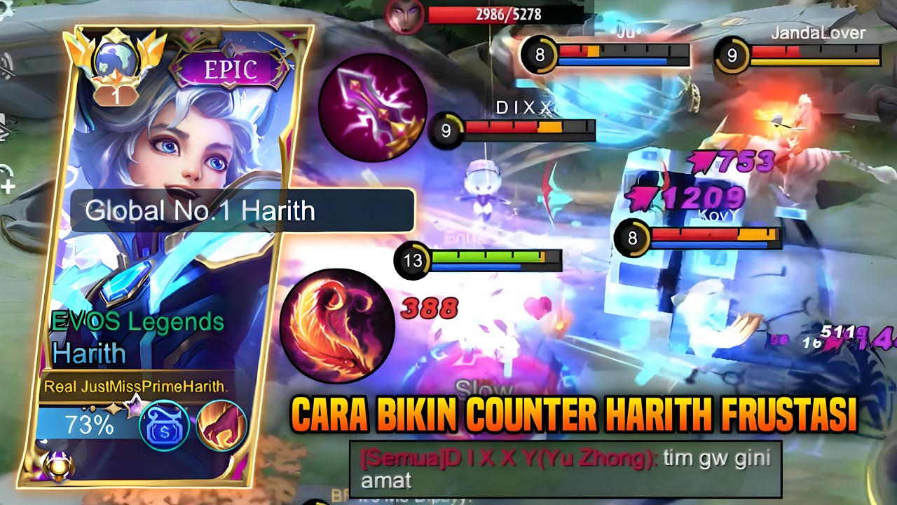 CARA BIKIN COUNTER HARITH FRUSTASI ! HARITH MELAWAN FULL STUN ? BIKIN ...