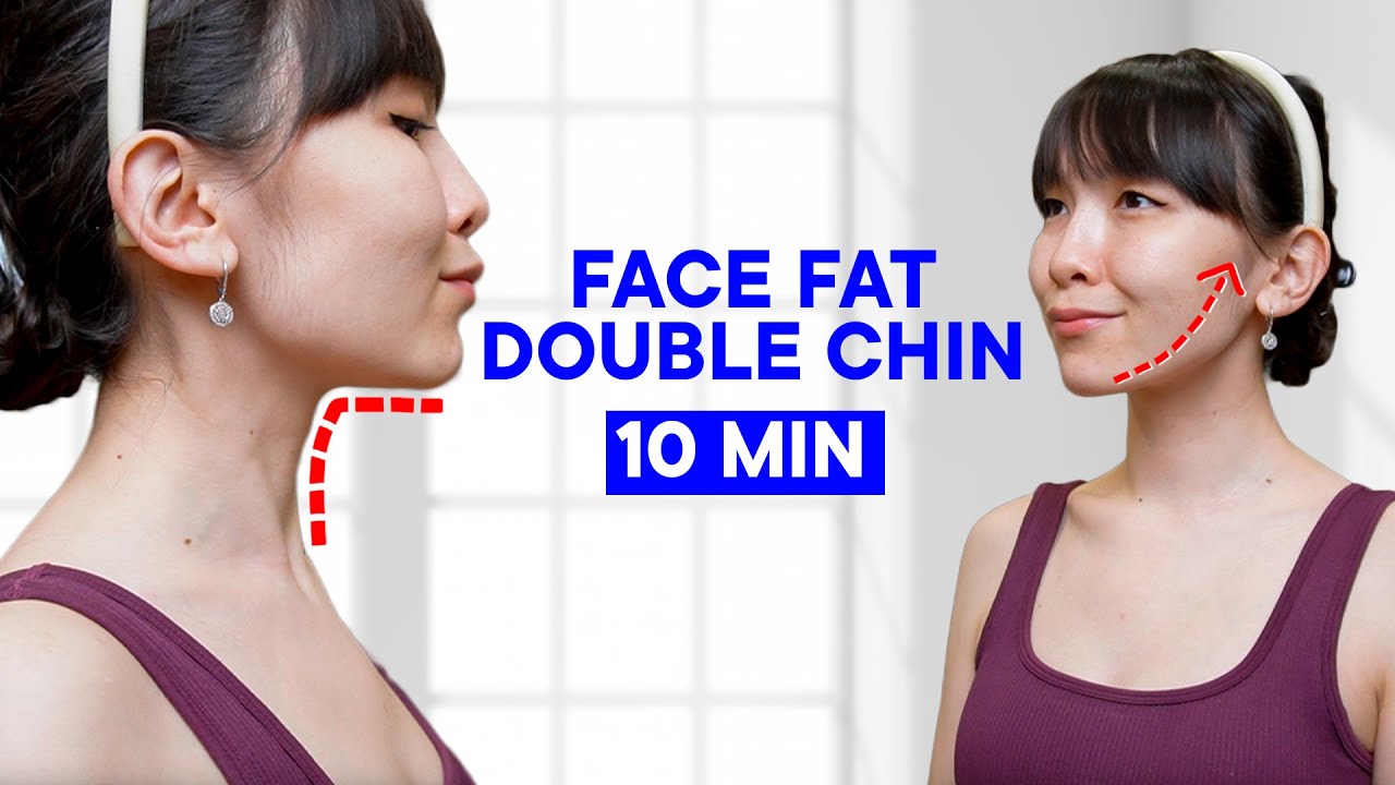 SECRET to a Slim Face! 10-Min Workout to Get Rid of Face Fat & Double ...