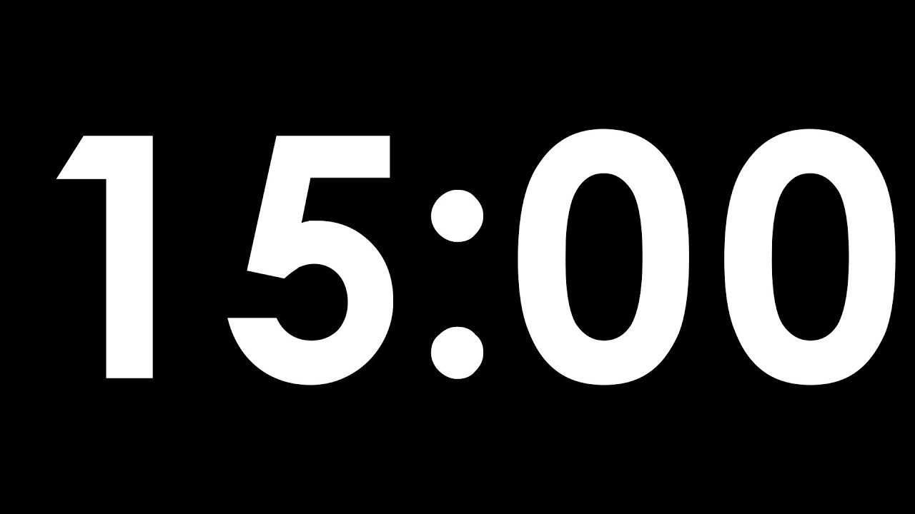 Qualy Bold 15 Min DIY Countdown - Transparent Background - FREE ...