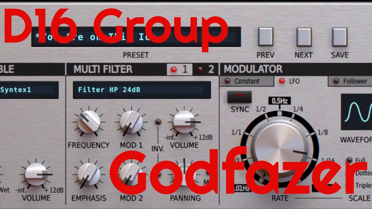 Godfazer by D16 Group Audio Software (No Talking) - YouTube