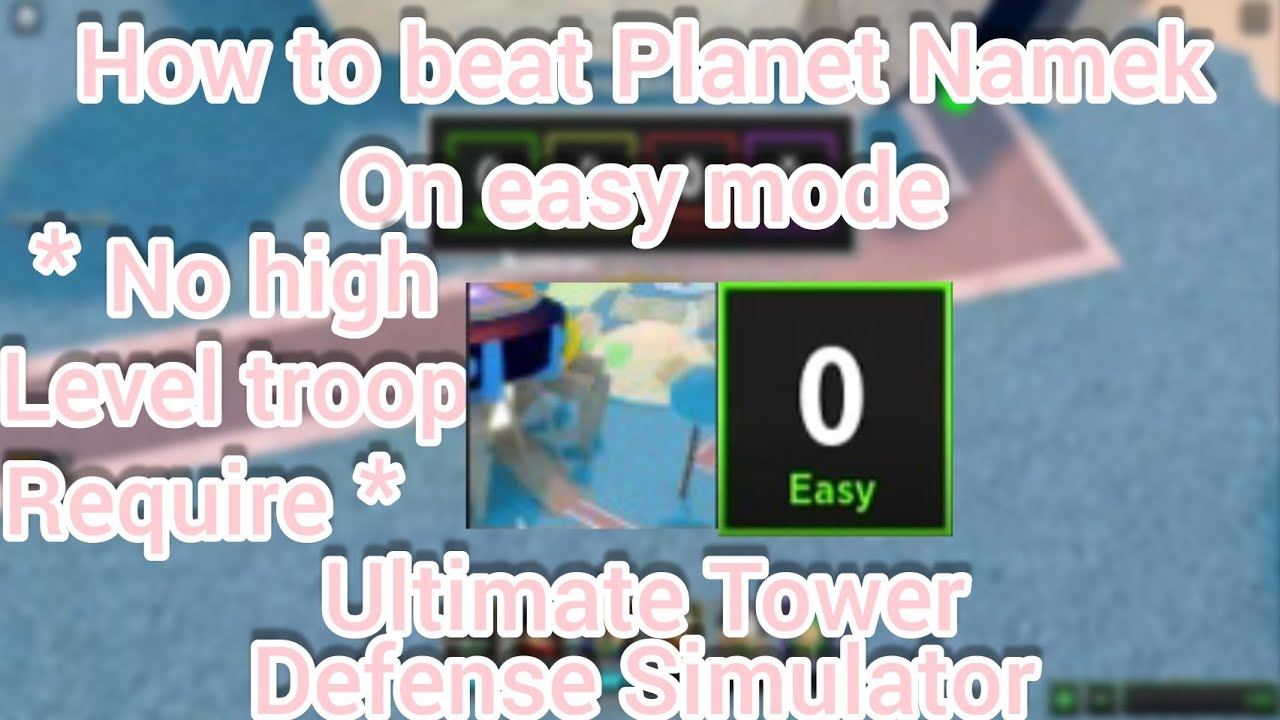 *Solo* How to beat Planet Namek *new map* on easy mode in Ultimate ...