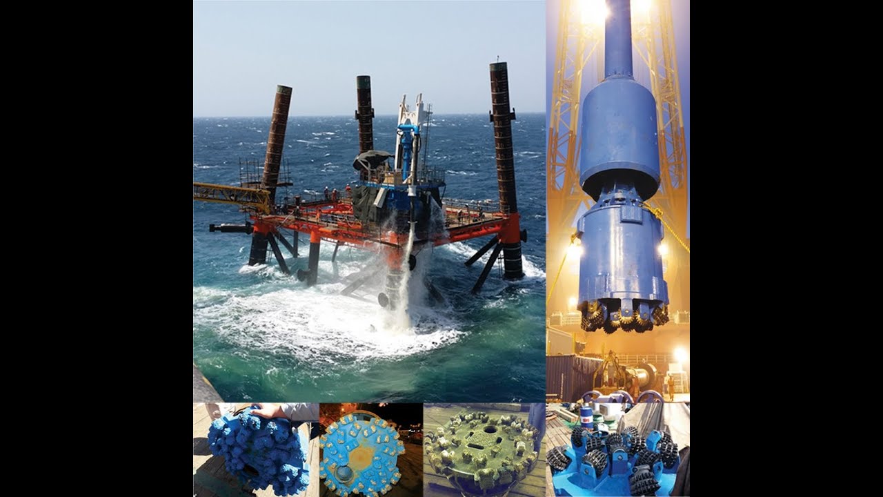 South Pars phase14 : Pile Top Drilling of SP14 B&D Jackets Installation ...