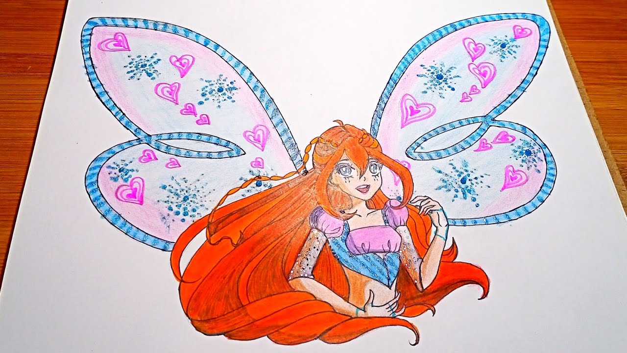 How to Draw Bloom- Winx Club- Bloom Believix Drawing Step by Step - YouTube