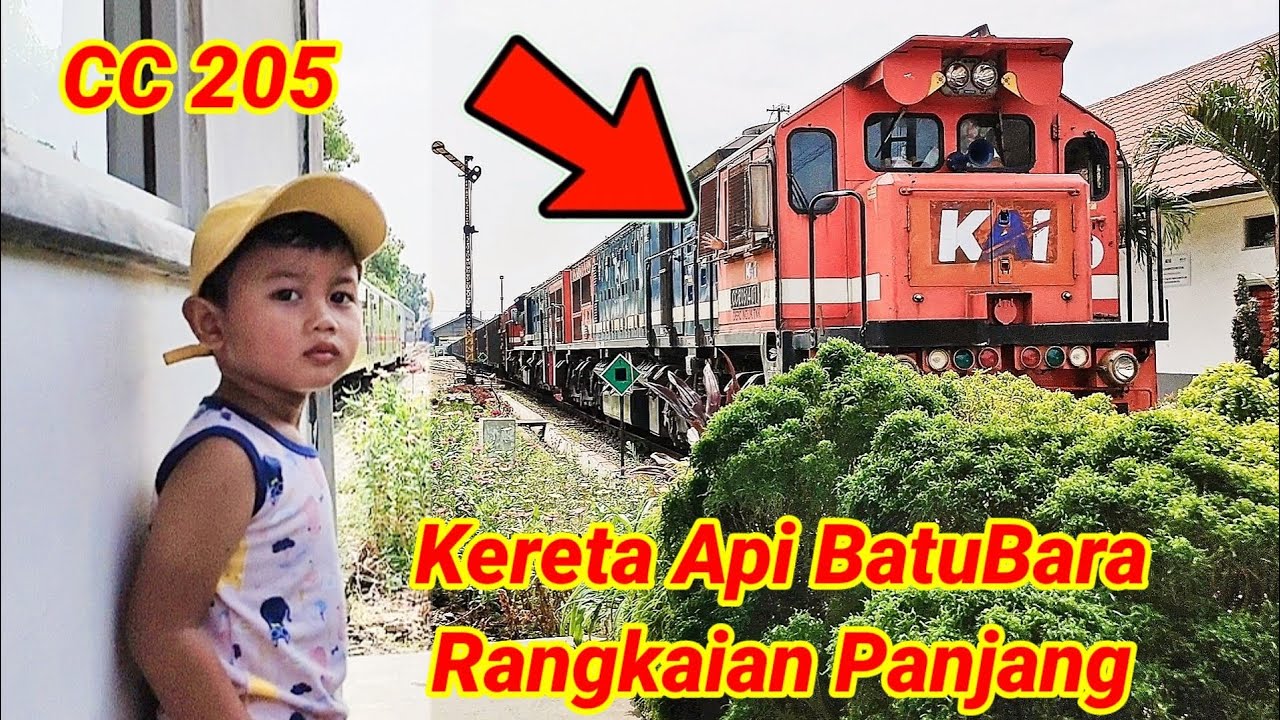 Kereta Api CC 205 Menarik 60 Gerbong Batubara - Naik Kereta Api Tut Tut ...