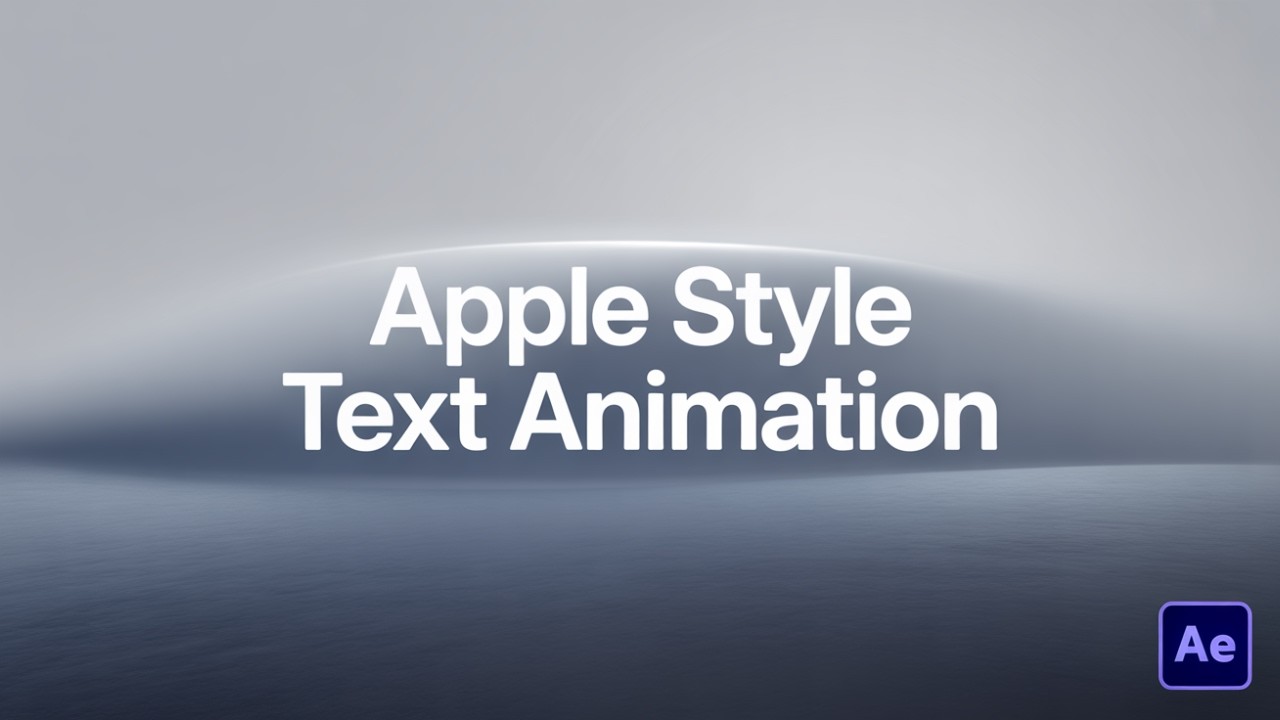 Apple Style Premium Text Animation in After Effects | Add Custom Fonts ...