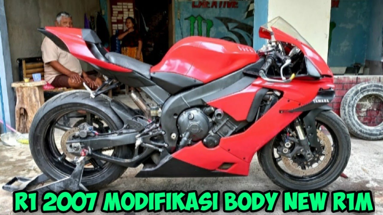 PROJECT YAMAHA R1 2007 MODIFIKASI FULL BODY R1M SELESAI ~ FULL REVIEW ...