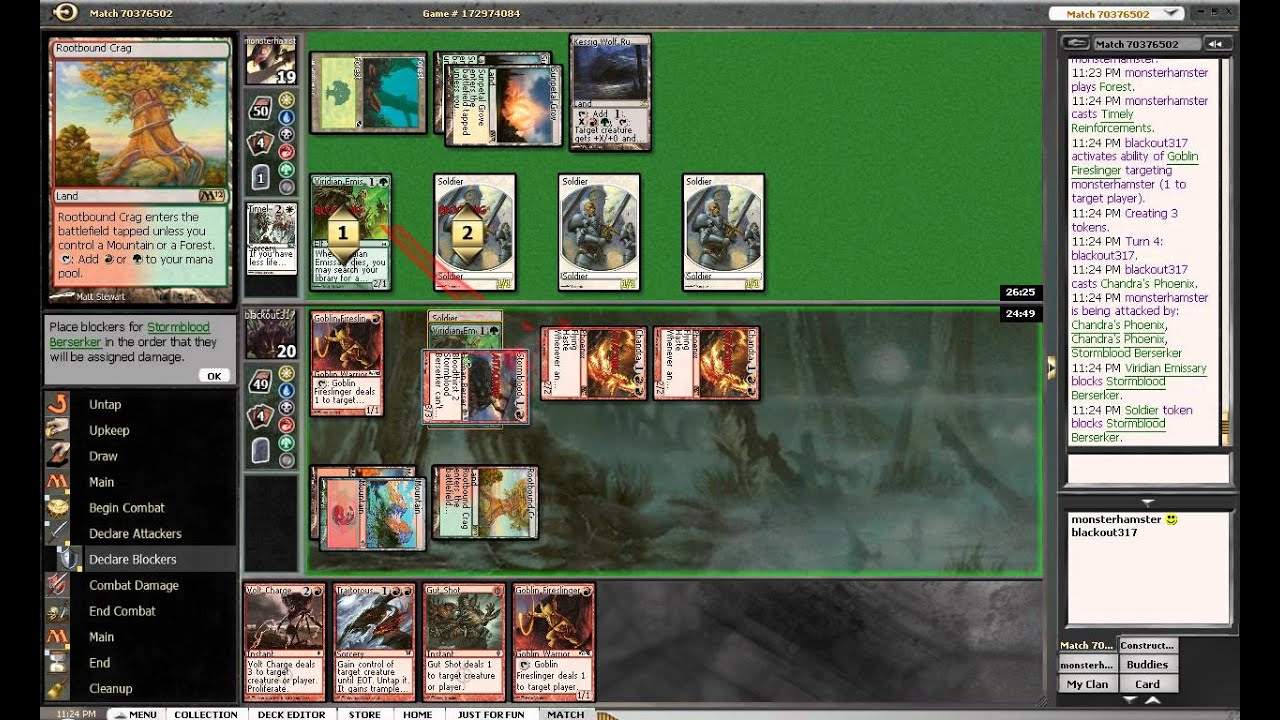 RDW vs Naya Ramp Standard Match Magic the Gathering/Mtgo - YouTube