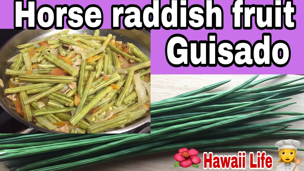 How to cook horse raddish fruit guisado|| from garden to table||Manang ...