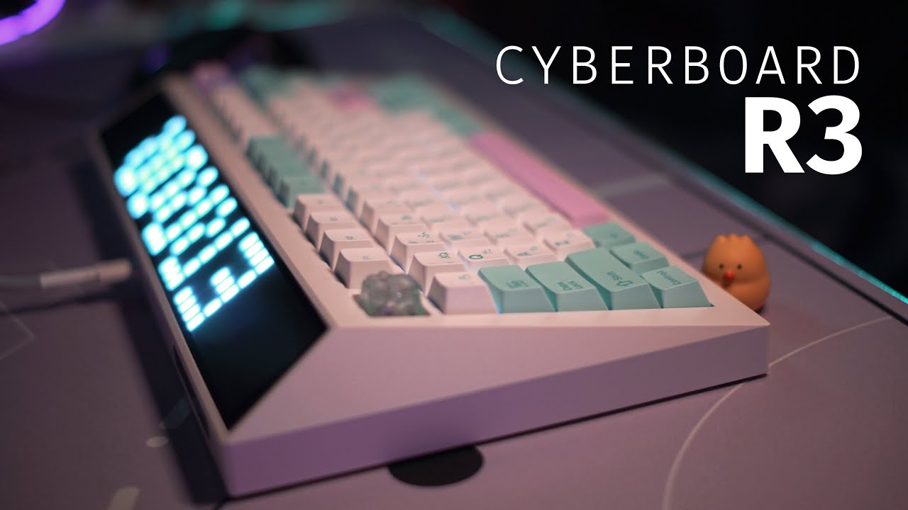 Cyberboard R3 - Build, Sound Test, Typing Sounds (Darling Switches ...