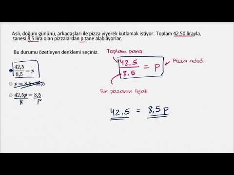 Basit Denklemlerle Modelleme (Matematik) (Cebir Öncesi)