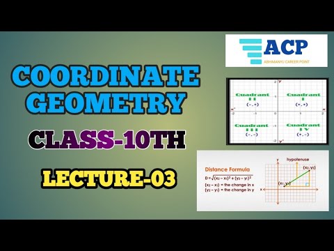 CBSE CLASS-10TH COORDINATE GEOMETRY LECTURE 03 - YouTube