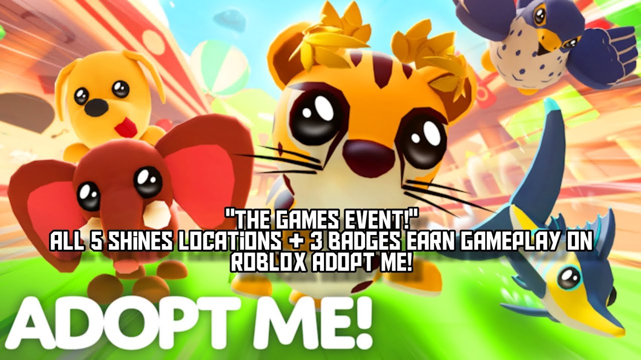 Event "The Games" - All 5 Shines Location And 3 Earn Badges Gameplay In ...