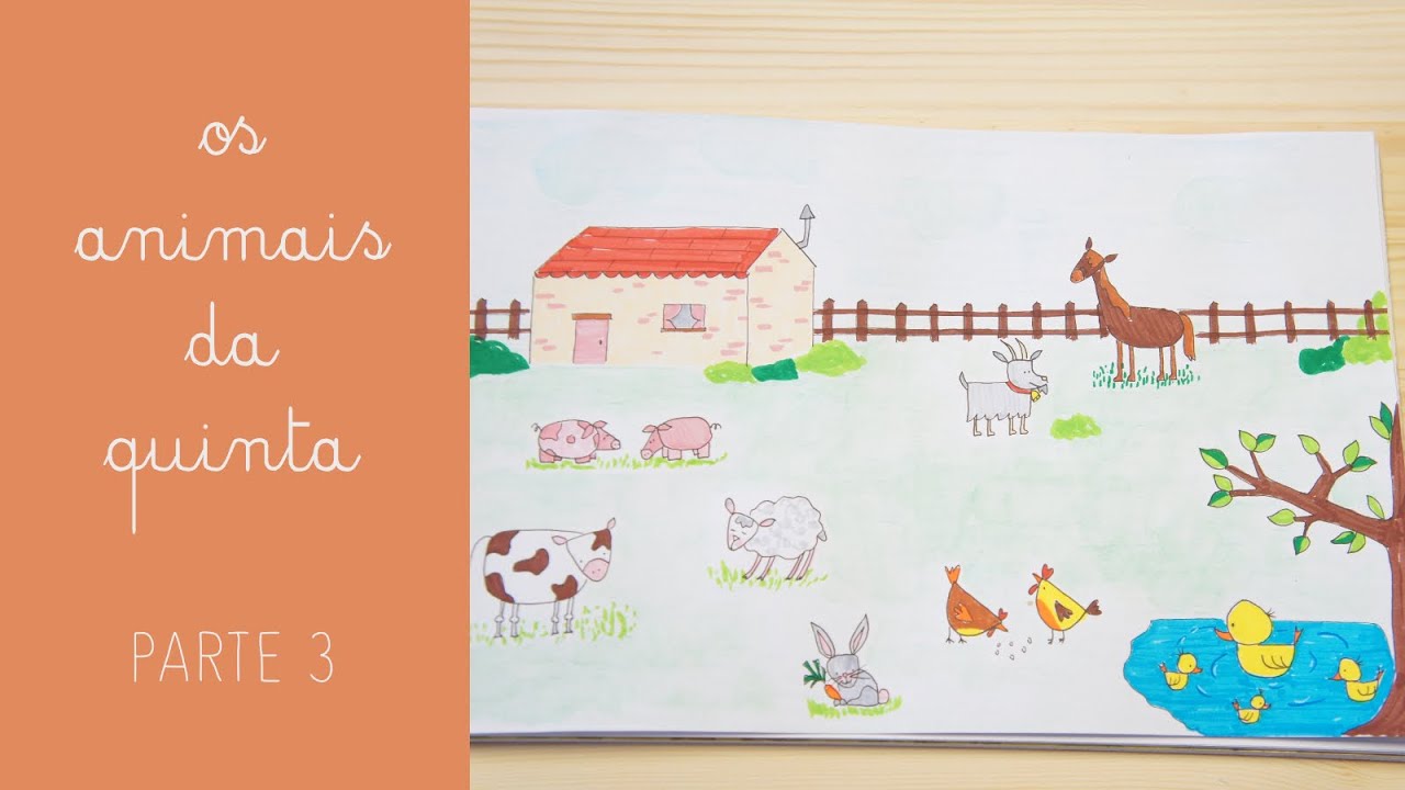 Como desenhar animais da quinta - Parte III (how to draw farm animals ...