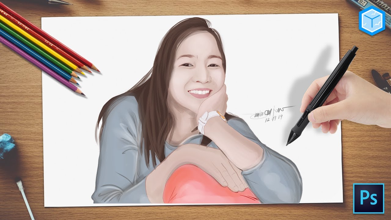 HOW TO DRAW MY WIFE :) | Speed Drawing | Anniversary Special - YouTube