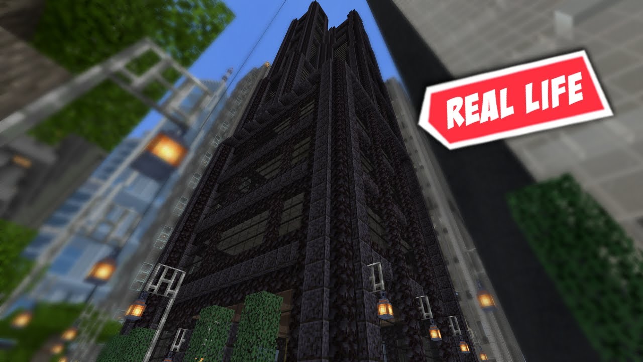 Making a Skyscraper *MORE* Realistic - Ep. 3 | Survival Minecraft City ...