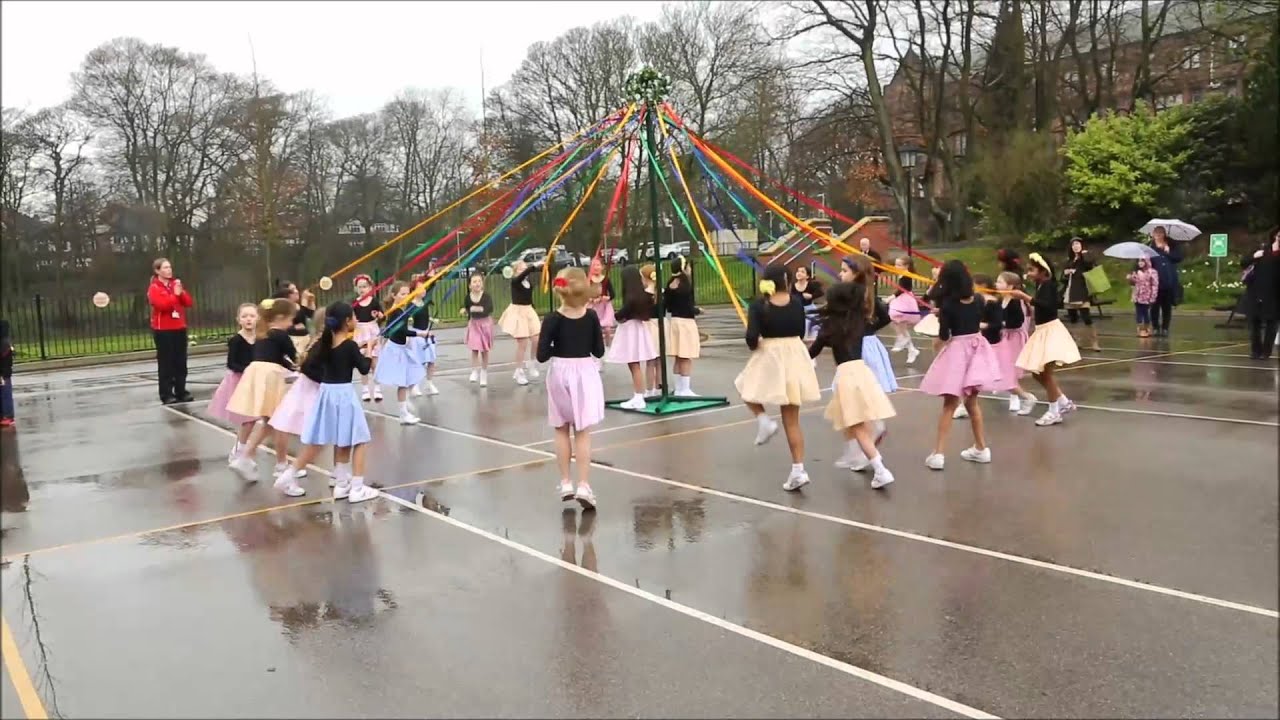 Bolton School Junior Girls' Spring Fair - Maypole Dancing - YouTube