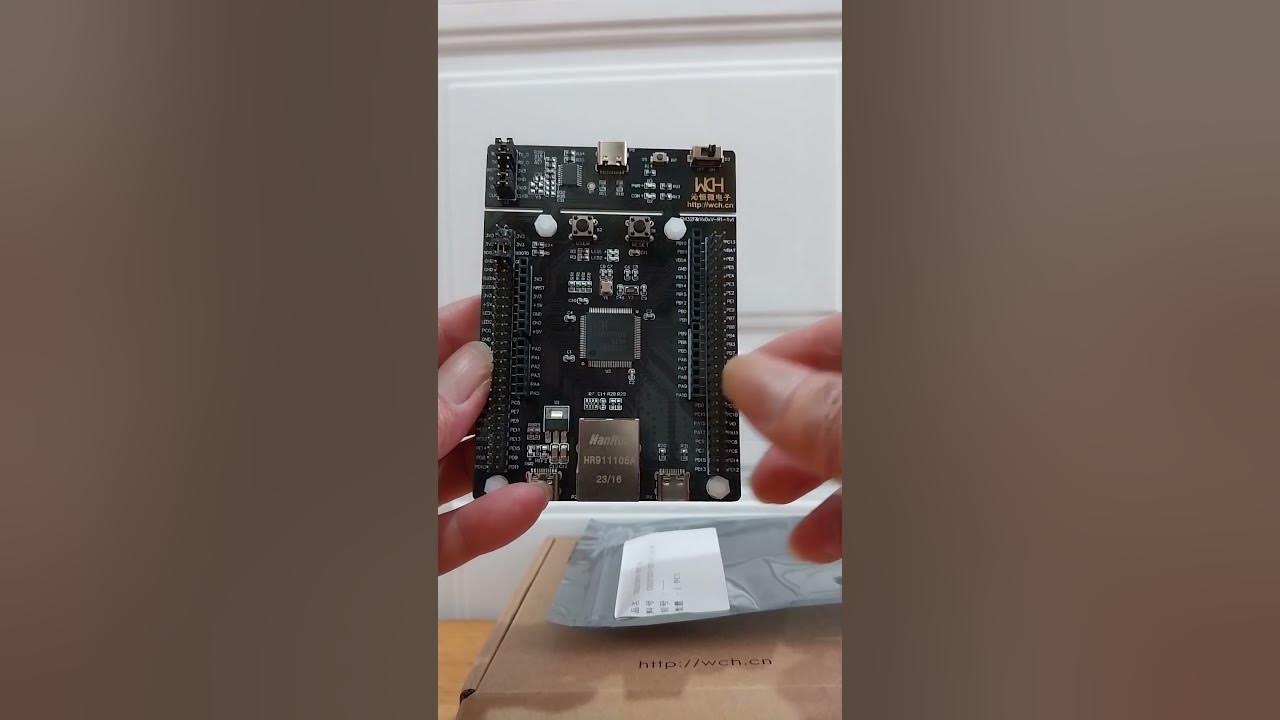 WCH CH32V307-EVT-R1 RISC-V development board - YouTube