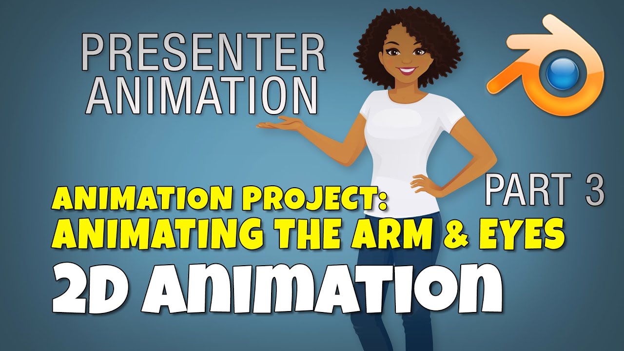 Presenter Animation - Animating using Keyframes - Blender 2.9 Grease ...