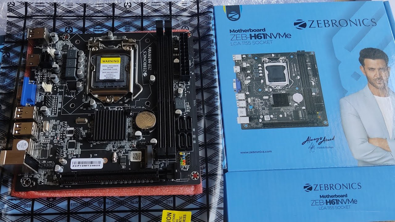 Zebronics ZEB H61 NVMe mother board - YouTube