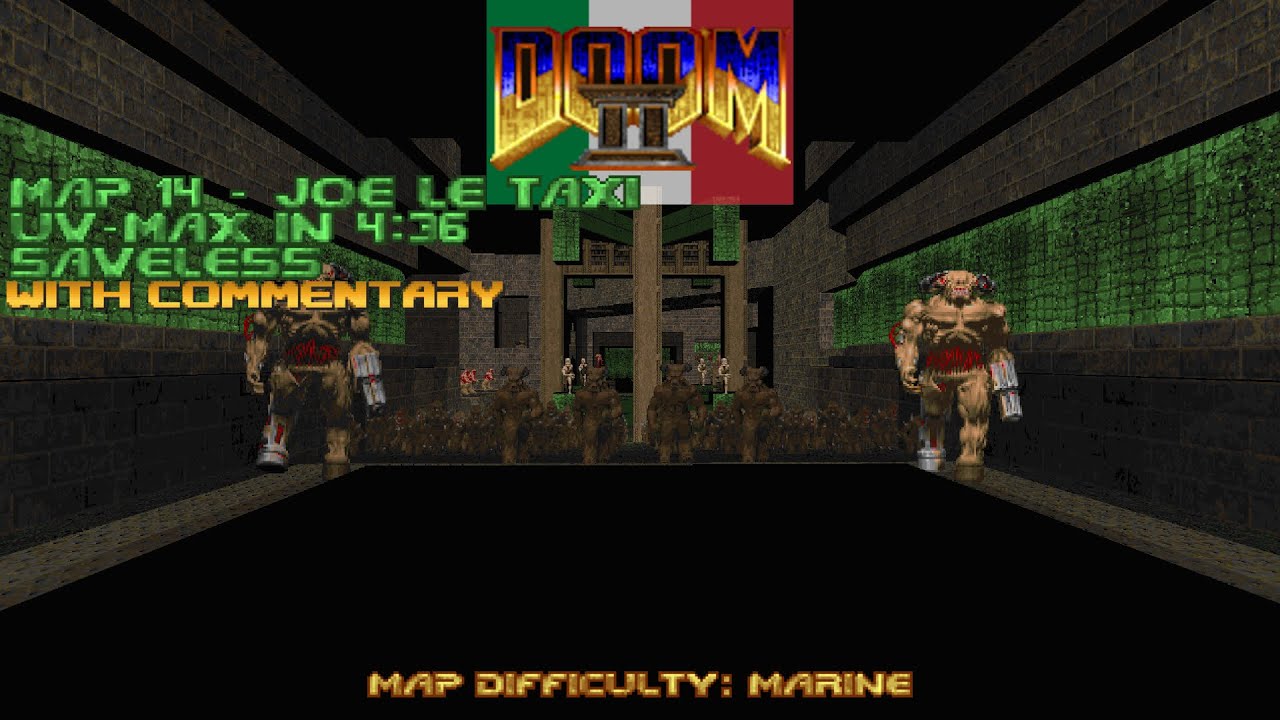 (Doom II) Italo Doom: Map 14 - Joe Le Taxi (UV-Max in 4:36) [w ...