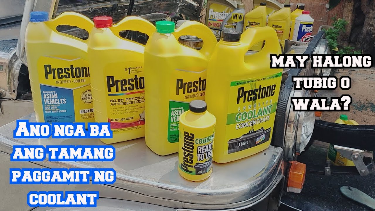 Purong coolant o may halong distilled water, ano ba ang tama? - YouTube