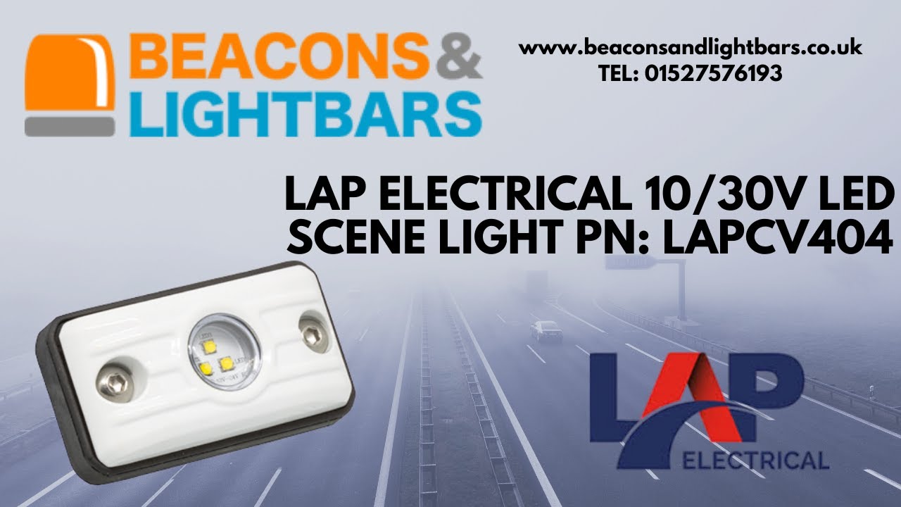 LAP Electrical 10/30v LED Scene Light PN: LAPCV404 ...