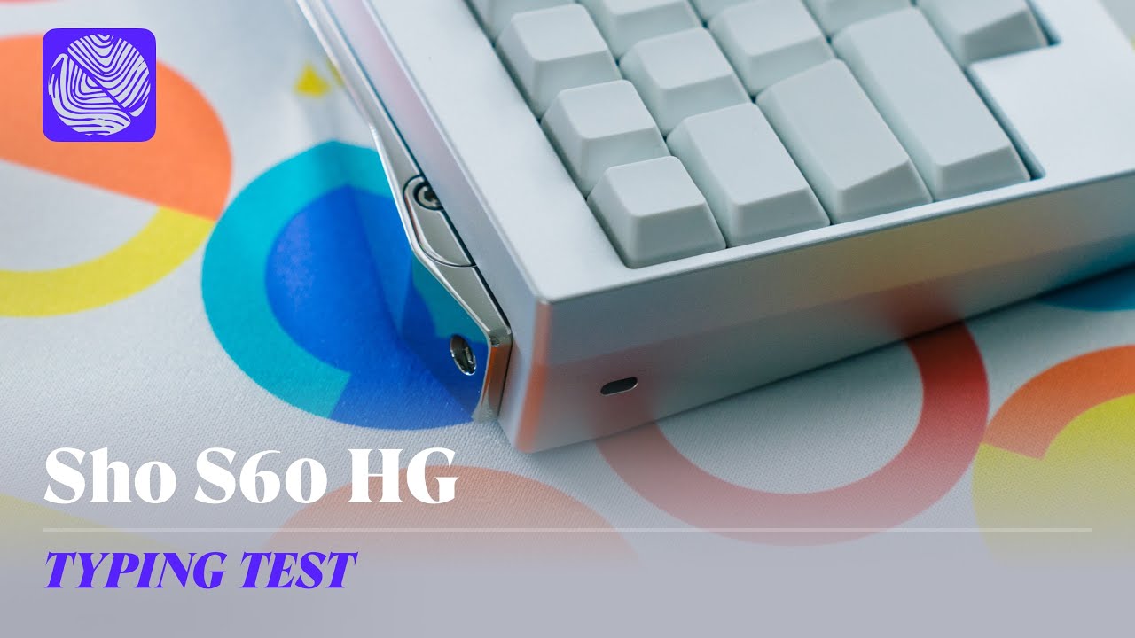 Sho S60 HG | Custom HHKB Pro 2 Typing Sounds - YouTube