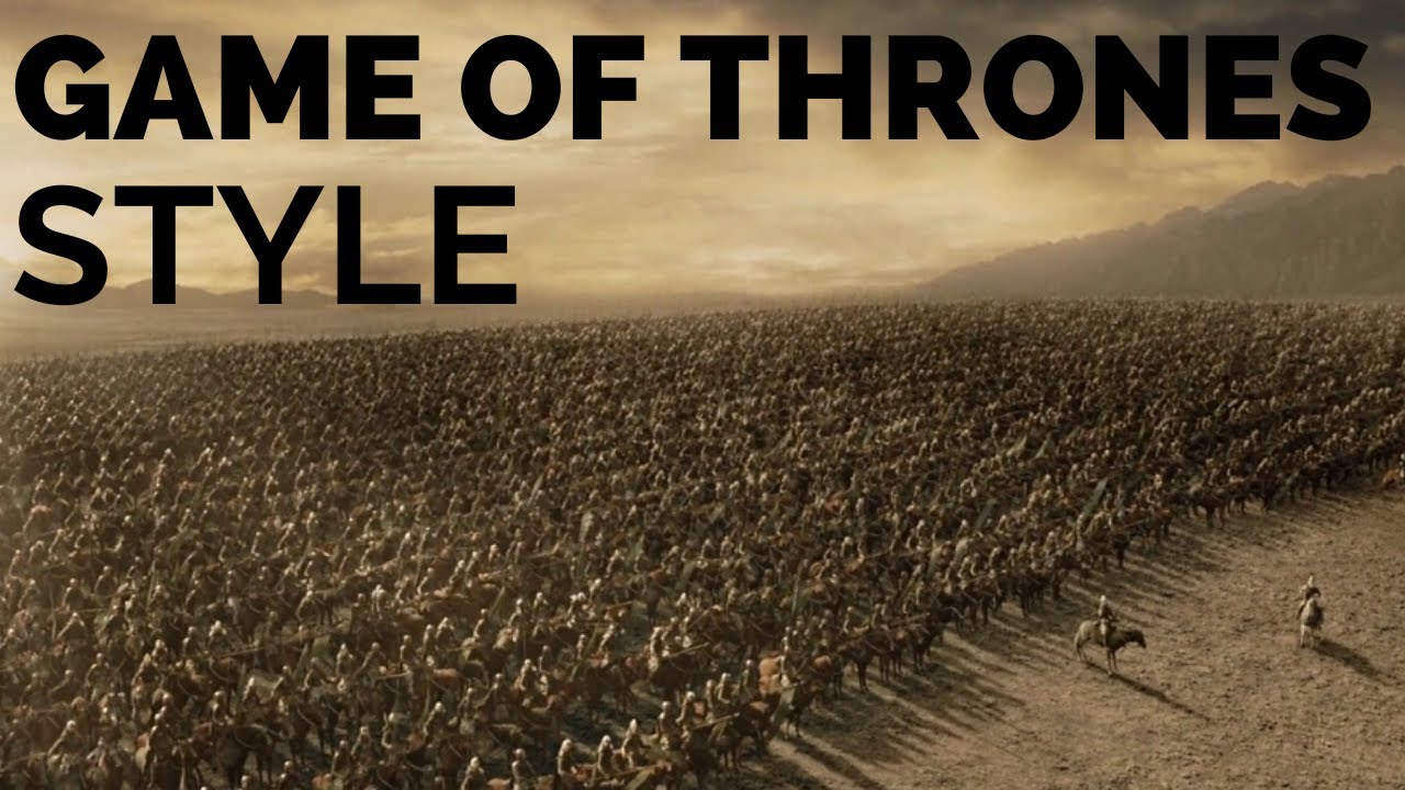 The Charge of Rohan - With Game of Thrones music - YouTube