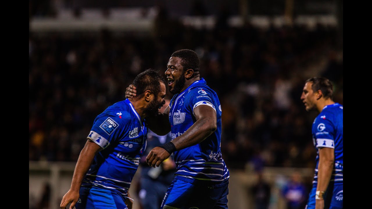 L'essai en force de Myles Edwards face à Bourg-en-Bresse ! - YouTube
