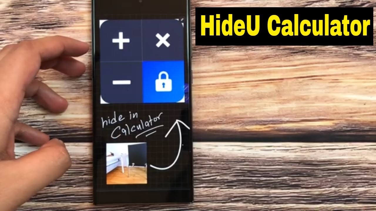 How to Hide Photos and Videos in HideU Calculator Lock App - YouTube