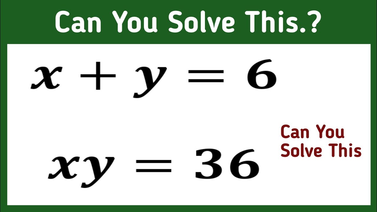 Can you solve this.? || Harvard University mathematics test || - YouTube