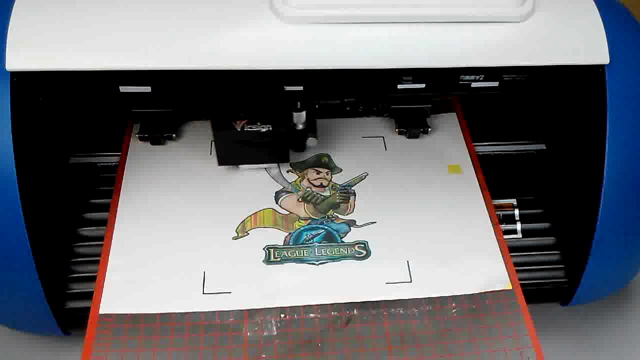 Vicsign HWF 330 A4 12" professional crafts vinyl cutting plotter - YouTube