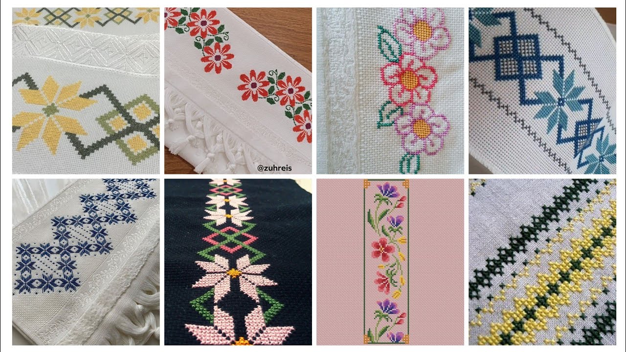 very classy beautiful cross-stitch pattern designing ideas - YouTube