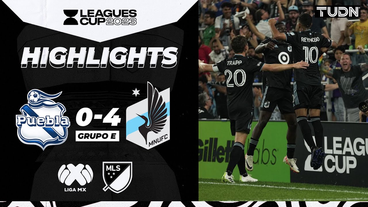 Resumen y goles | Puebla 0-4 Minnesota | Leagues Cup 2023 | TUDN - YouTube