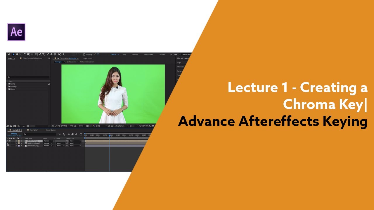 Lecture 1 | Creating a Chroma Key in After Effects - YouTube