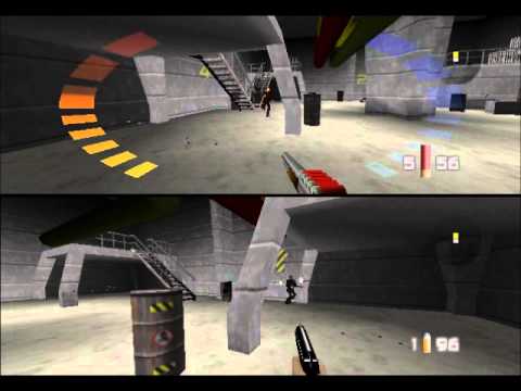 GoldenEye 007 N64 Multiplayer Gameplay (Custom Map: The Quad) #1 - YouTube