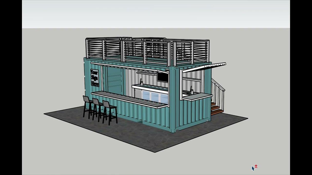 The Open Container: Rental Shipping Container Bar Model - YouTube