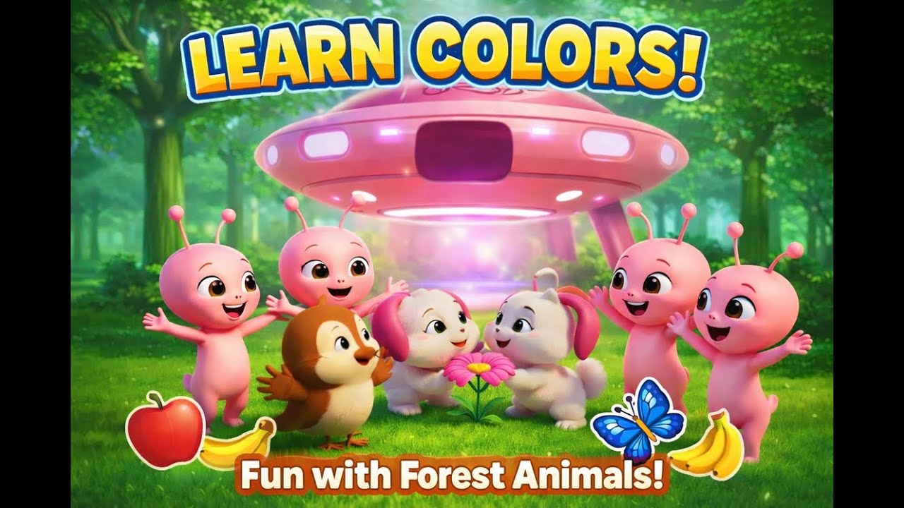 “Learning Colors Made Fun with Forest Animals!” - YouTube