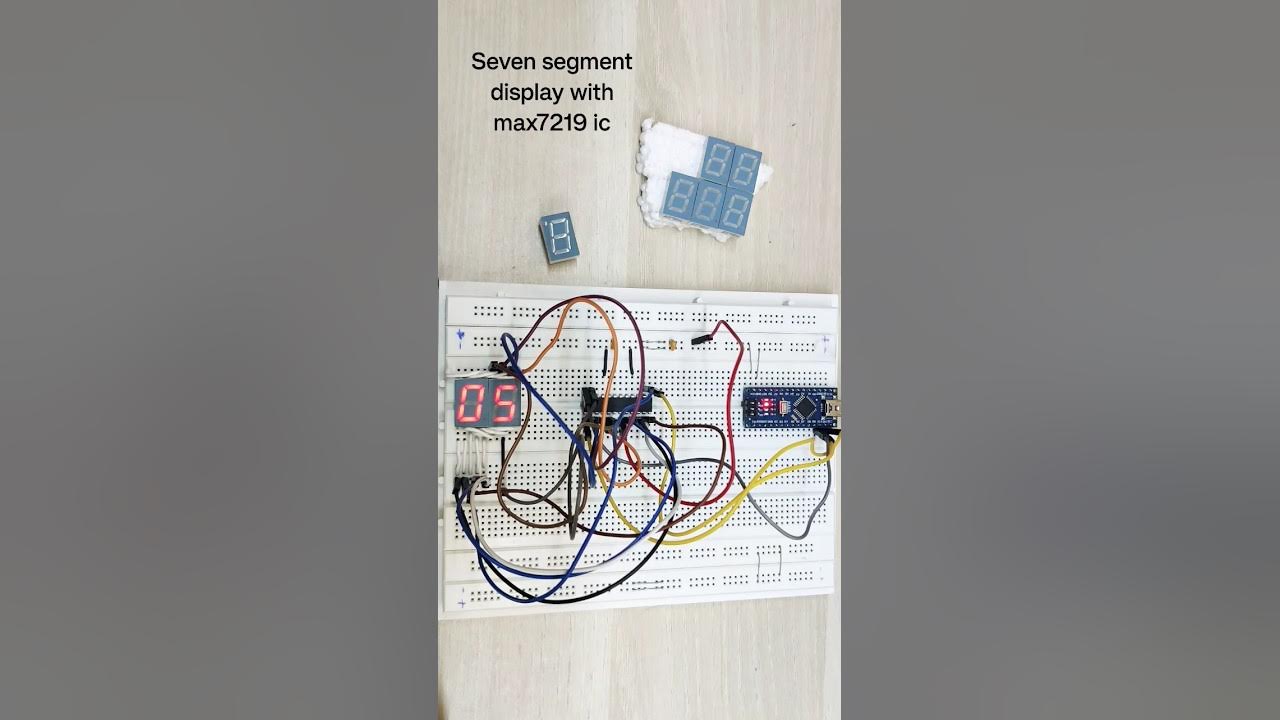 Max7219 ic with seven segment display #electronics #diy #max7219 #sevensegmentdisplay #arduino ...