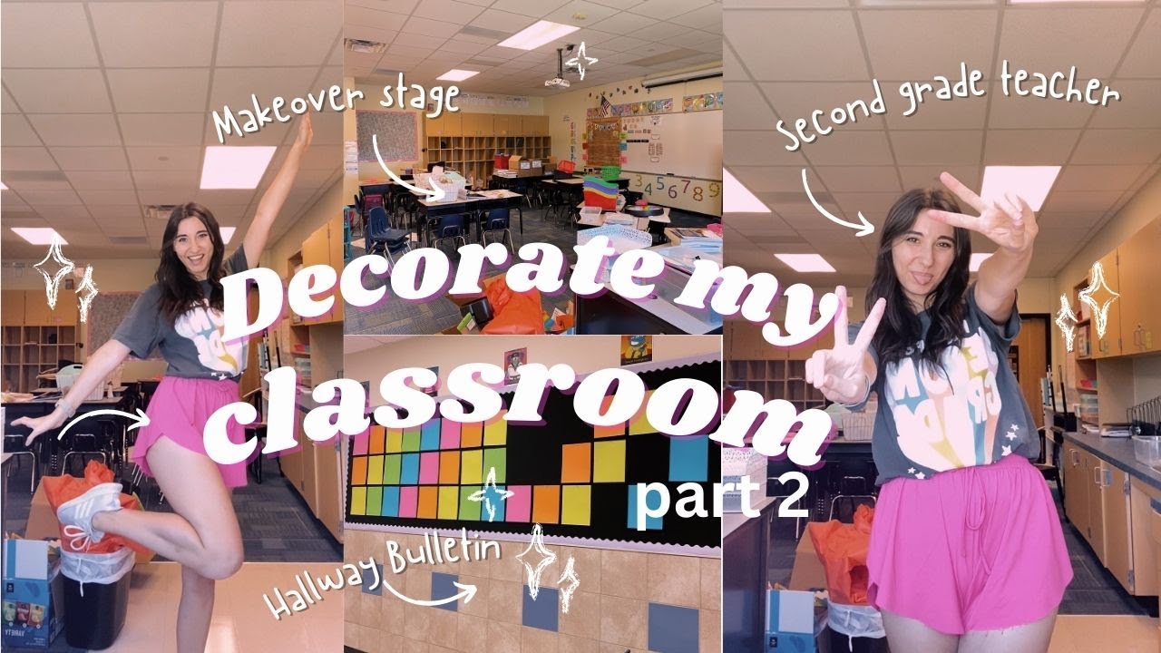 Decorate my Classroom with me| Part 2 | Second Grade Teacher | Third ...