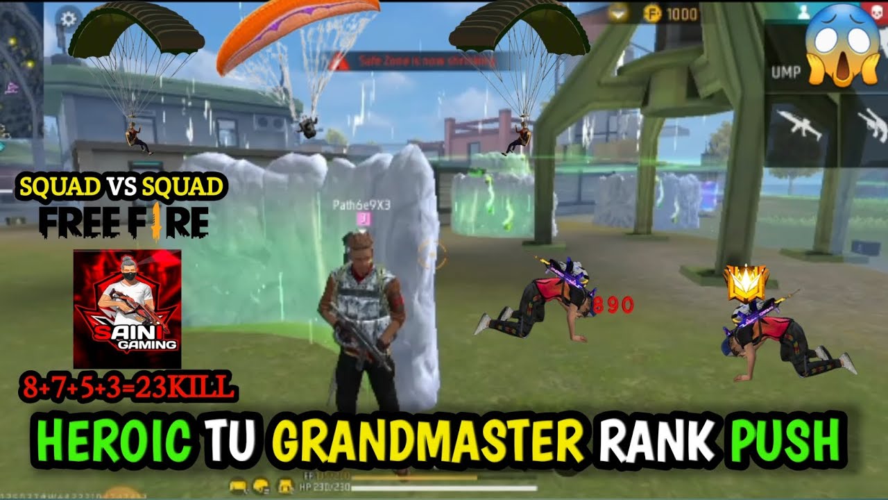 FF BR RANK GRANDMASTER GAMEPLAY |HOW TO PLAY FF BR RANK GAMEPLAY ||FREE ...