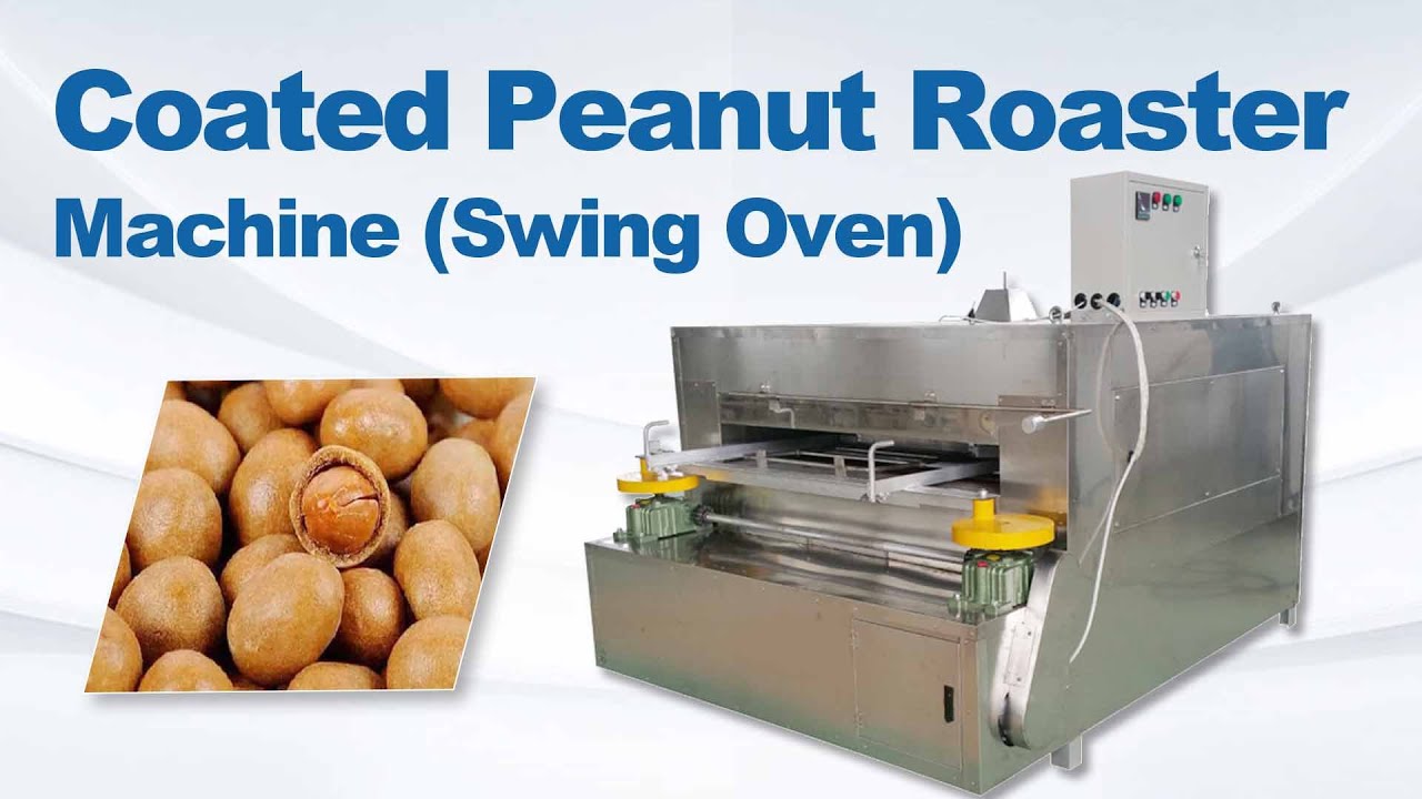 How to make roasted coated peanut burger snacks with an industrial ...